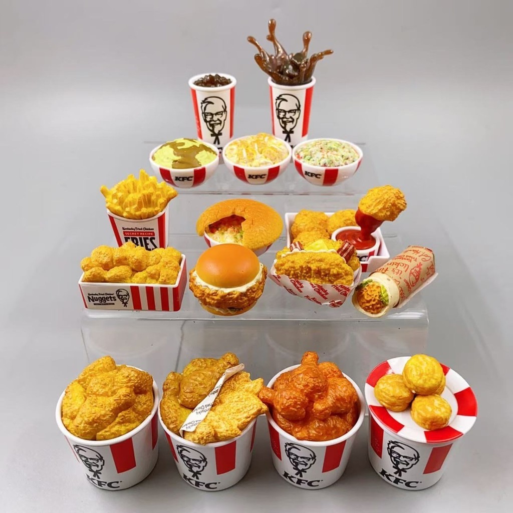 KFC Co-Branded Ball Miniature Mini เครื่องประดับของเล่นขนมน่ารัก ...