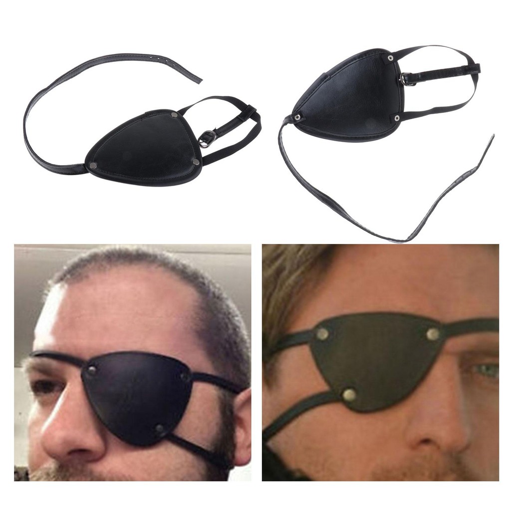 [svzfjuv] Pirate Eye Patch ความแปลกใหม่ตกแต่งปรับ Vintage Black Props ...