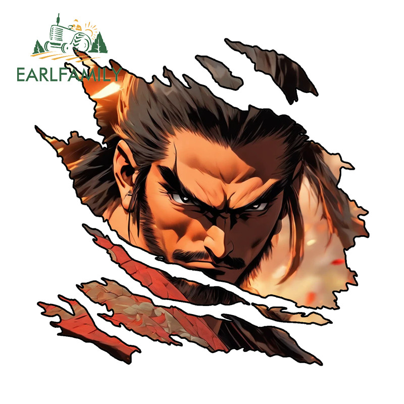 EARLFAMILY ญี่ปุ่น Samurai Tear สติกเกอร์รถ Scratch-Proof Caravan กระจก ...