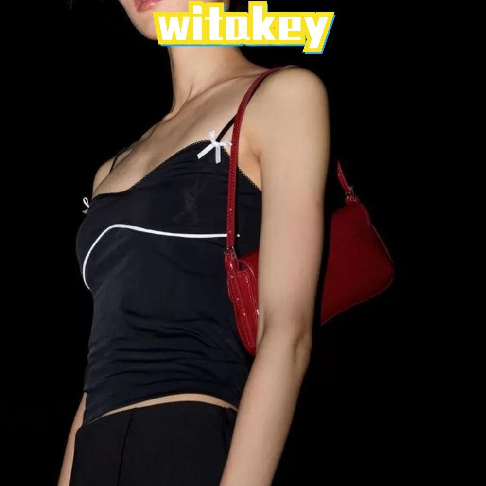 WITAKEY Stick Bag กระเป๋าถือสะพาย หนังPU สำหรับสุภาพสตรี ดีไซน์ทึบแบบแฟชันnable | Shopee Thailand