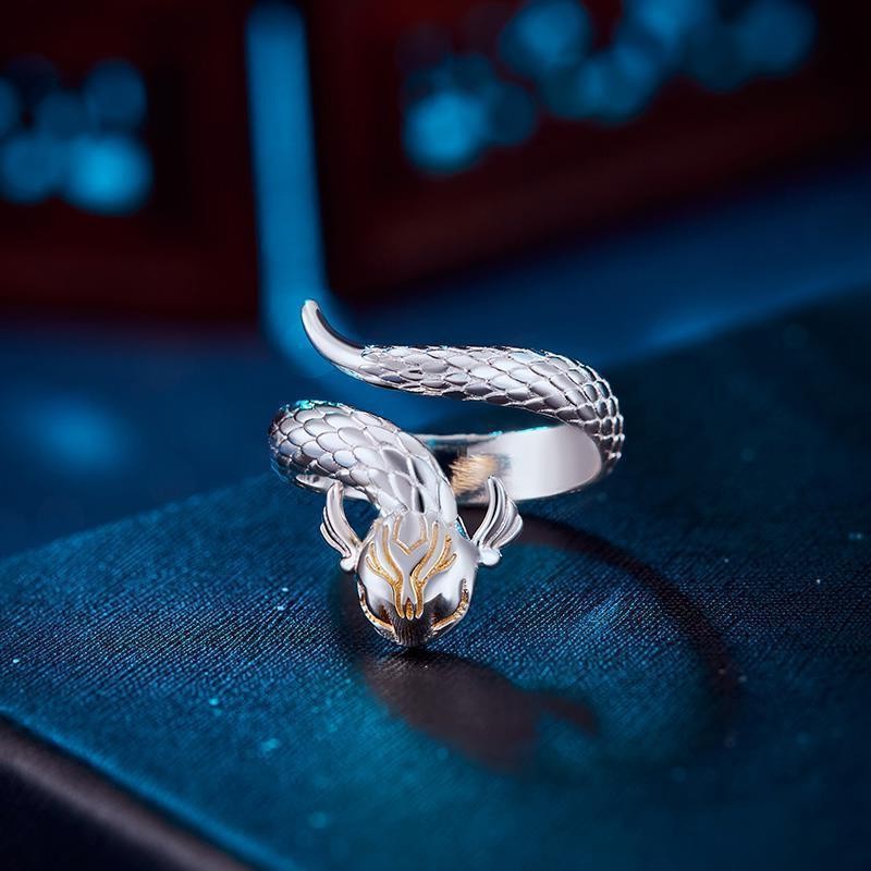 Breaking the Sky Python Ring Medusa Ring เครื่องประดับการ์ตูนจีน ...