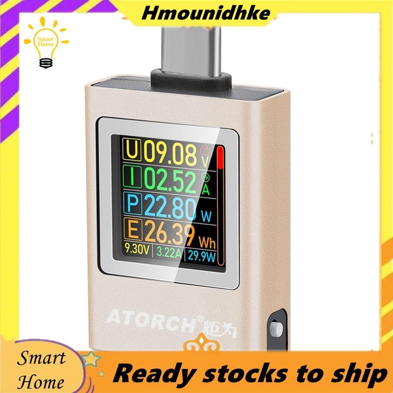 ATORCH USB C Tester Power Meter, Type-C Tester Digital Multimeter 4-50V ...