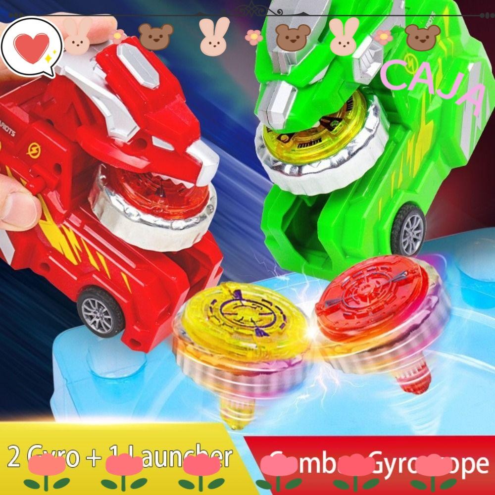 CAJA1 Combat Gyroscope,พลาสติกเรืองแสงBattle Spinning Tops,ที่น่าสนใจ 2 ...