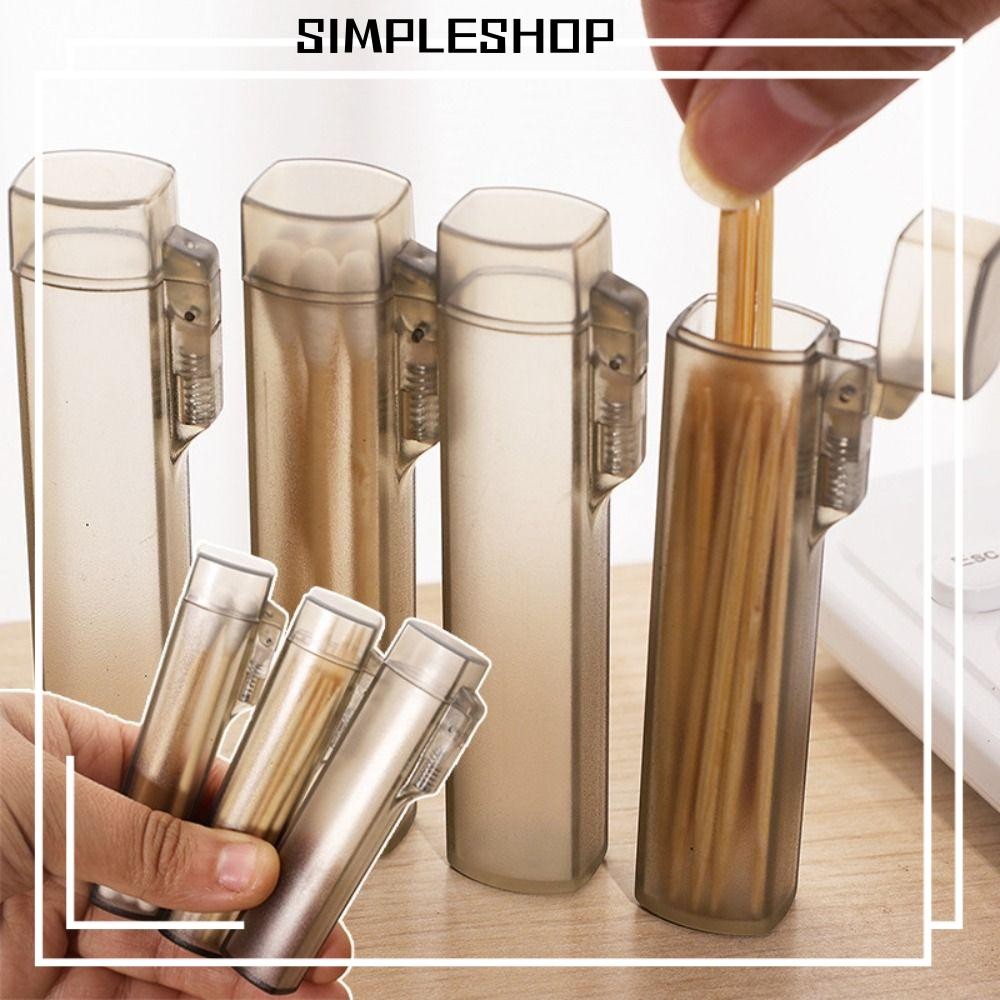 กล่องเก็บของ SIMPLESHOP, กล่องไม้จิ้มฟันขนาดเล็กโปร่งใส, กล่องตกแต่งวัตถุการจําแนกประเภทการ ...