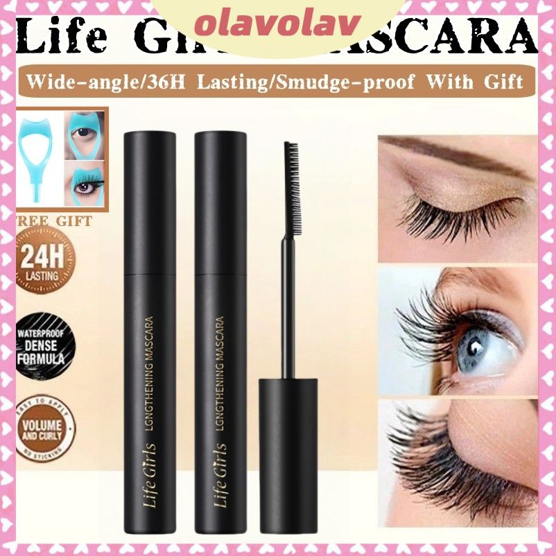 ของขวัญฟรีLife Girls Mascara Wide-angle Long Curly Slender Long Curly ...