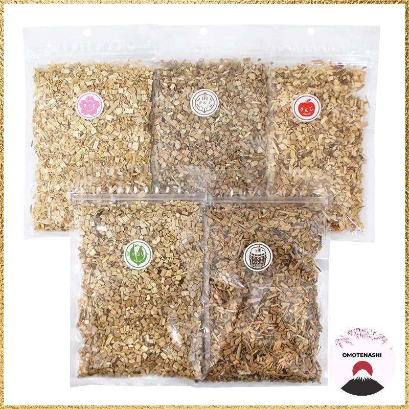 PEAKS&TREES Smoke Chip Set Natural Wood Smoking Chips (Sakura Walnut ...