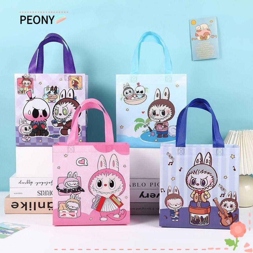 Peonypavilion Labubu Tote Bags, Cartoon POP MART Handbag, Plastic ...