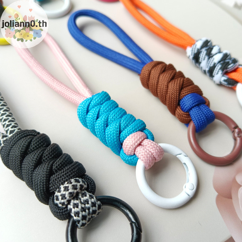 Joliann0 Creative Braided Lanyard พวงกุญแจสําหรับเคสโทรศัพท์ผู้หญิง ...