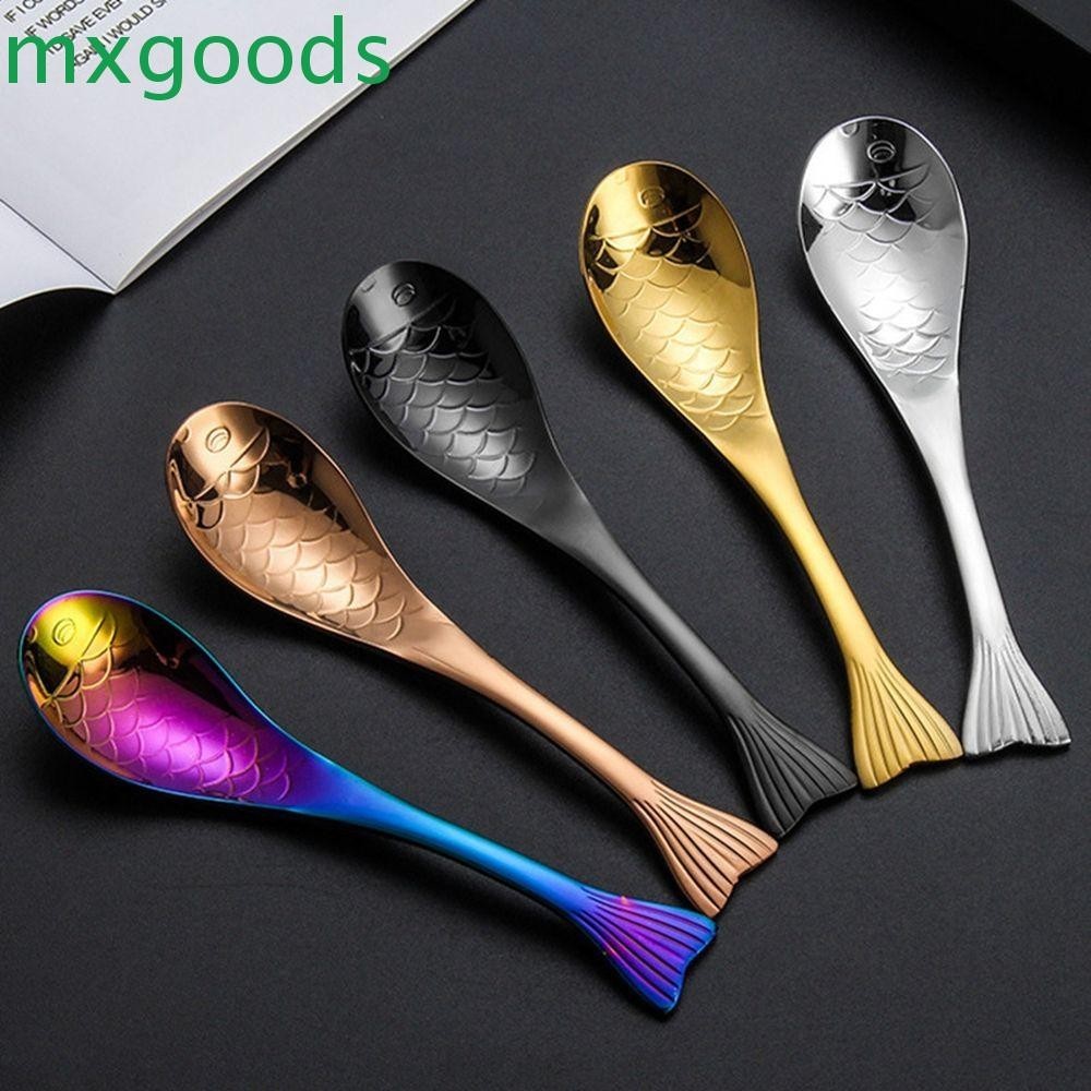 Mxgoods ช้อน 304 สแตนเลสการ์ตูนเครื่องดื่มชาผสมมิลค์เชคกวนบนโต๊ะอาหาร | Shopee Thailand