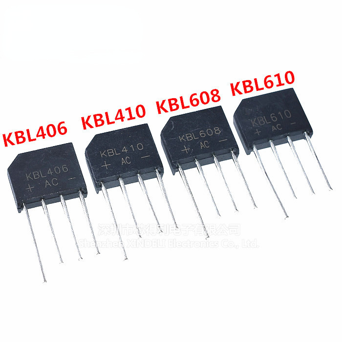 สะพานแบน KBL406/KBL410/KBL608 610 606 408 4A6A 1000V Rectifier Bridge ...