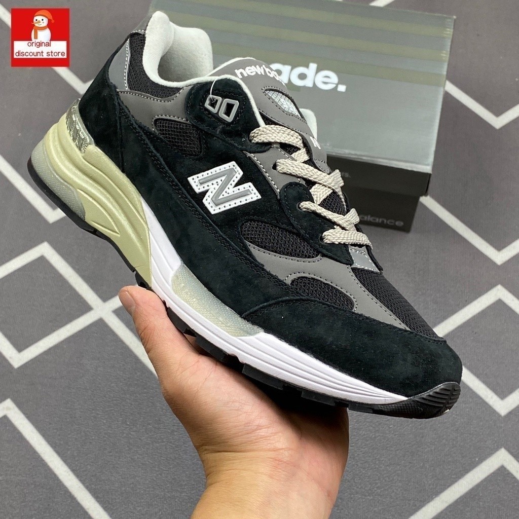 พร้อมสต็อก NB M992ต่ำด้านบนย้อนยุคลื่นการดูดซึม shock กีฬารองเท้าวิ่ง ...