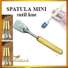 Kayau Sutil MINI Cake Sode Cake / SPATULA / Codet WOODEN MINI SPATULA ...