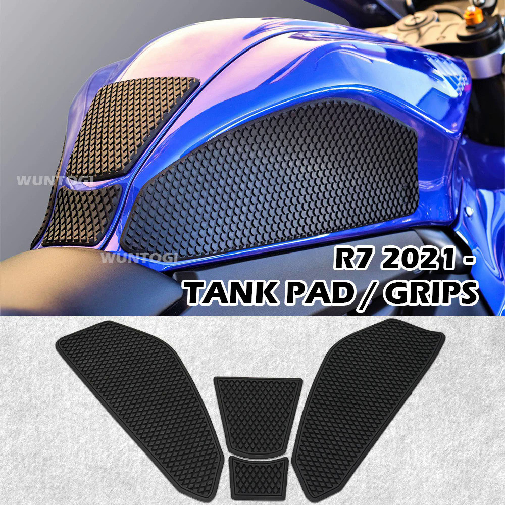 QL NEW R7 2021 Tank Pad For YAMAHA YZF R7 YZFR7 2021 2022 Snake Skin ...