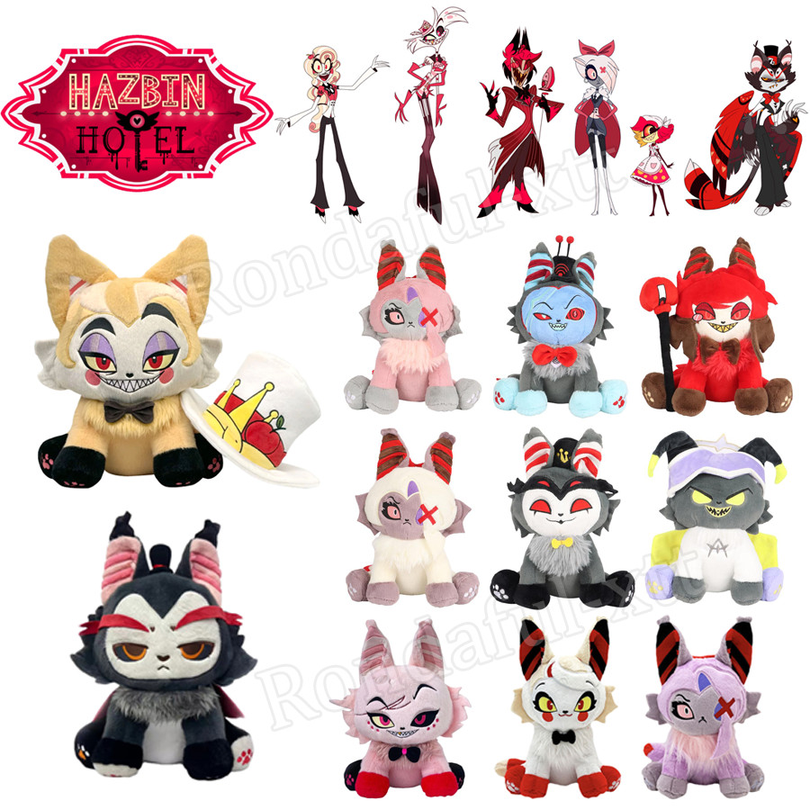 Hazbin Hotel Husk Plush/Cursed Cat Alastor/Angel Dust/Charlotte/Adam ...