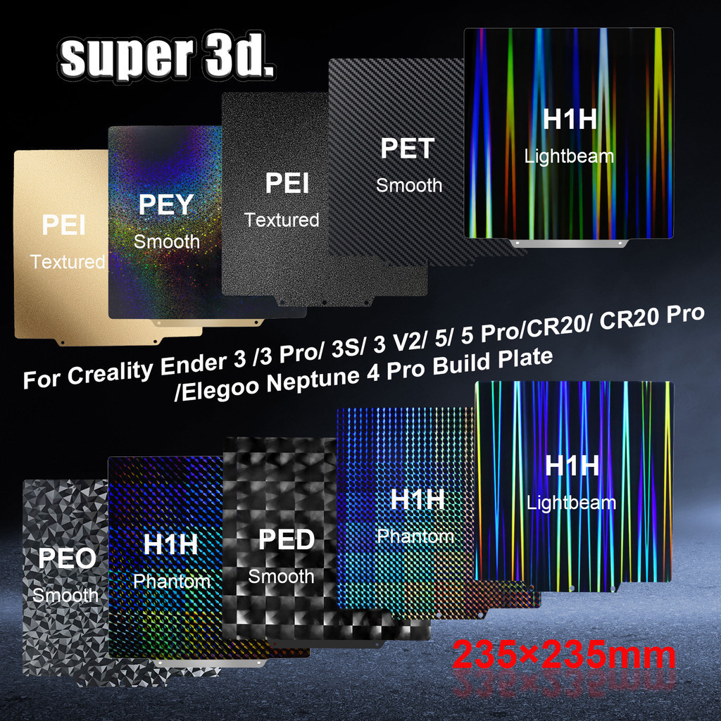 Pei Texture Sheet 235x235 For Ender 3 V3 SE Ender 5 Pet Peo H1H ...
