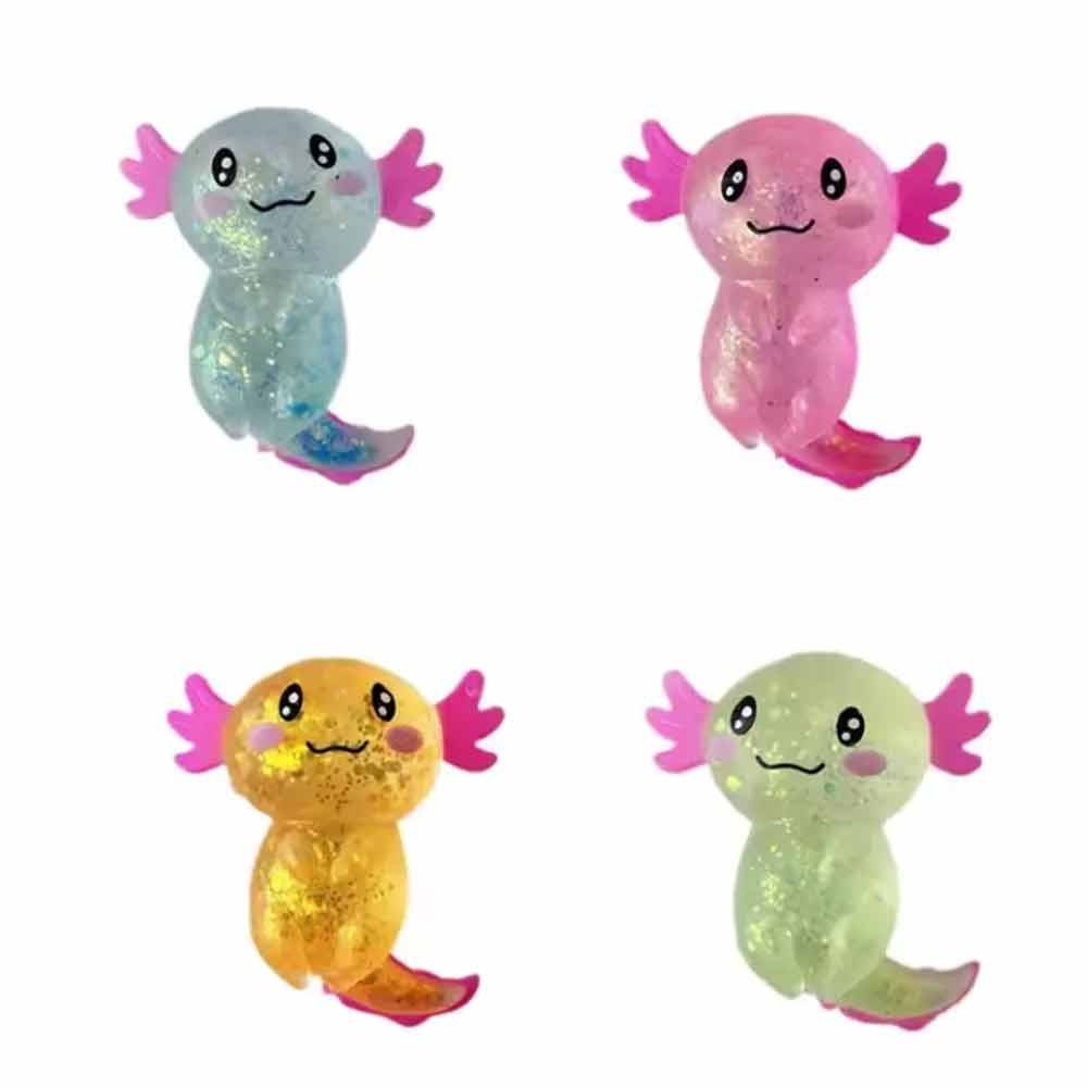 4 Pcs Sensory Fidget Stress Relief Axolotl Toy Cute Malt Sugar Filled ...