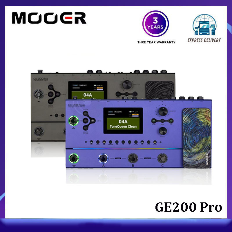 Mooer GE200 pro กีตาร์ไฟฟ้า ลําโพงเอฟเฟกต์แบบบูรณาการจําลองกลองวงจร ...
