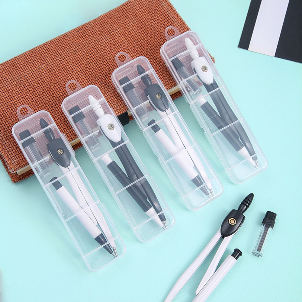 Simple Exam Pencil Compass Set With Pen Core Math Geometry Circle ...