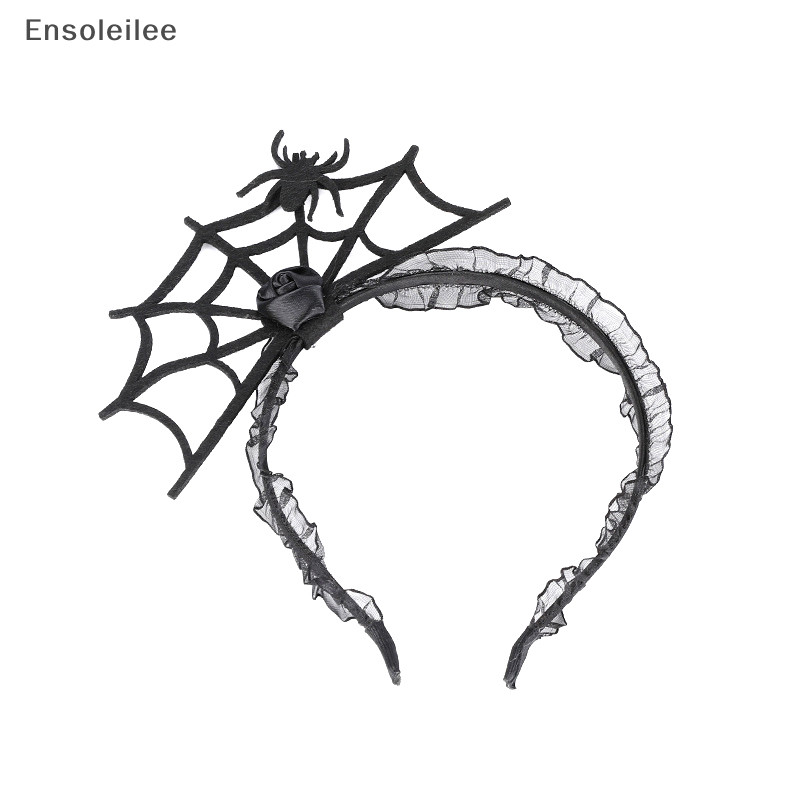 Ensoleilee ฮาโลวีน Devil Hair Band ตกแต่งปาร์ตี้ฮาโลวีน Spider Web แม่ ...