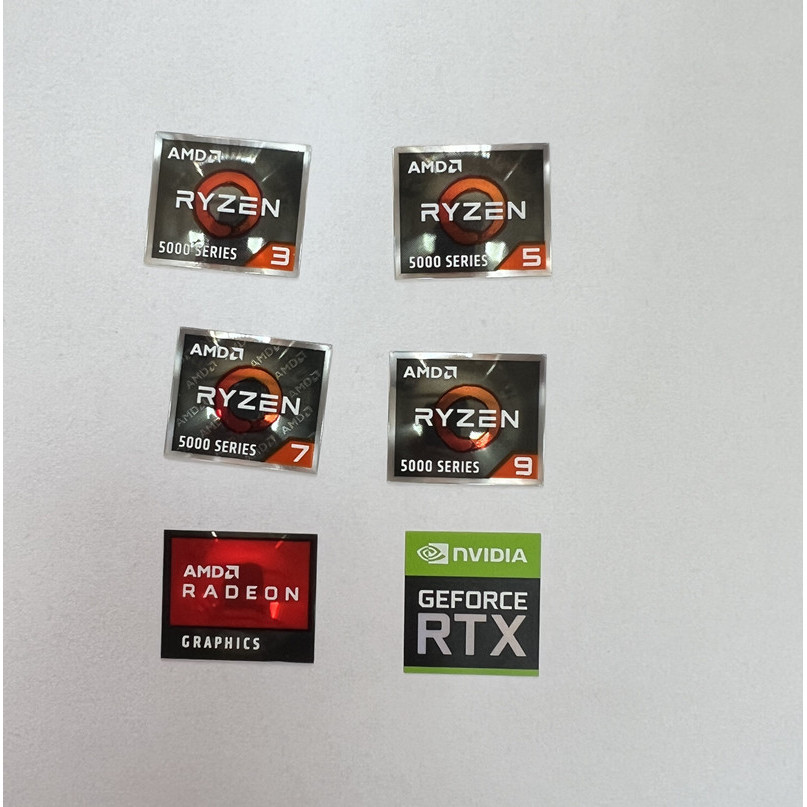 ♂สติ๊กเกอร์ดิจิตอล AMD Ryzen Ryzen R9 R7 R5 R3 5000 Series CPU สติ๊กเกอร์คอมพิวเตอร์ป้ายโน๊ตบุ๊ค ...