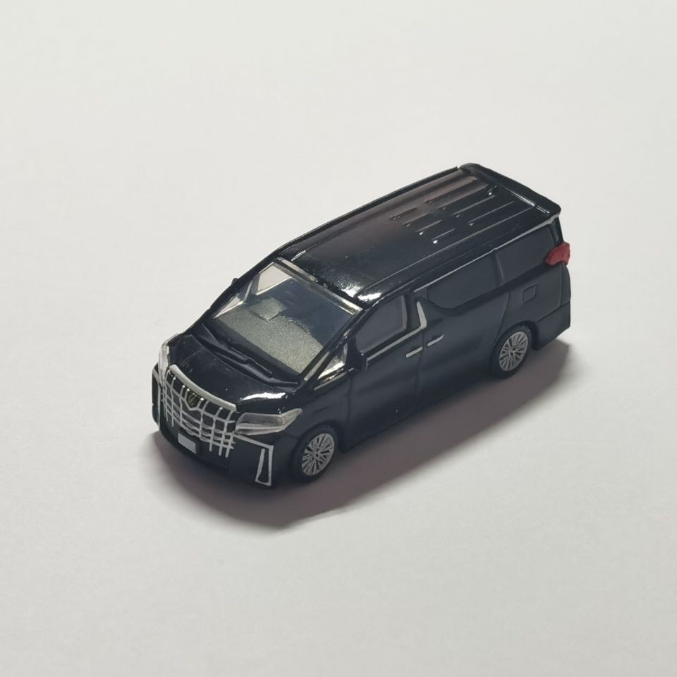 1: 87 ชิงเต่าคลับแคปซูล Toyota Elfa Business Vehicle วัสดุพลาสติกสีดํา ...