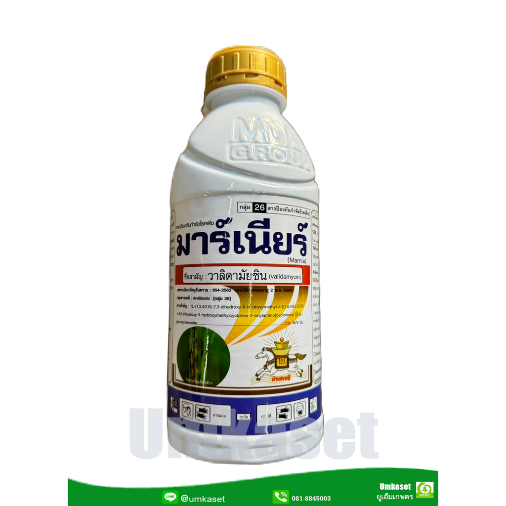 มาร์เนียร์ วาลิดามัยซิน(Validamycin)( 1 ลิตร )สารป้องกันกำจัดโรคพืช ...