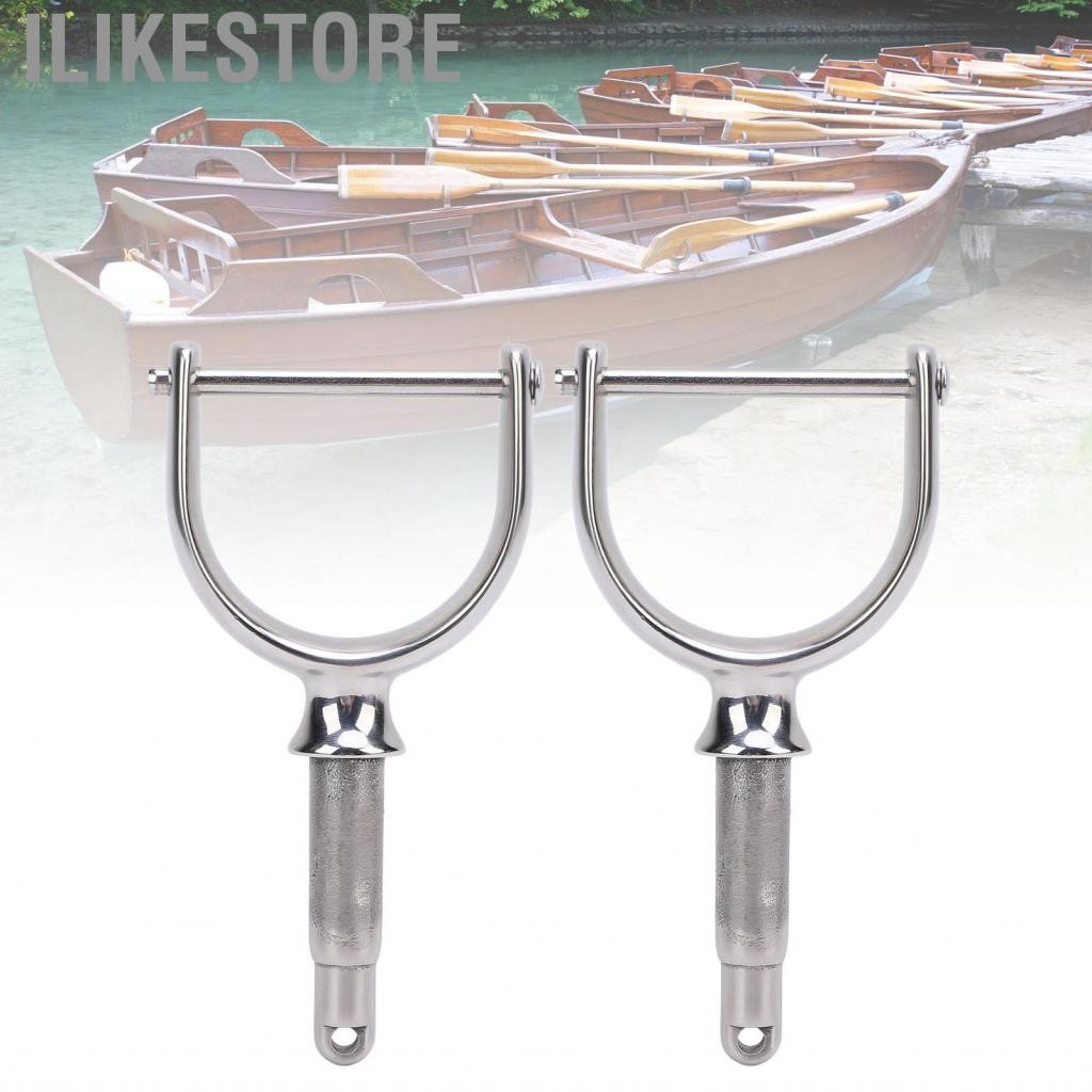 Ilikestore Rowlocks 2 ชิ้น 1/2 นิ้วเรือ Oarlock Clamp On สำหรับเรือขนาด ...
