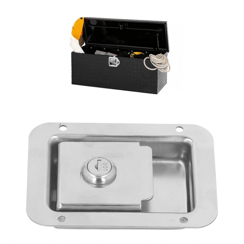 Travel Trailer Lock Stainless Steel Flush Mount Box สำหรับตู้ RV ...