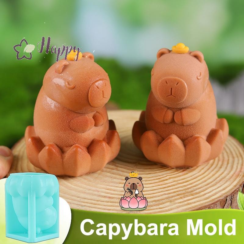 น่ารัก Capybara Milk Jelly แม่พิมพ์ซิลิโคนพุดดิ้ง Capybara Dolphin ...