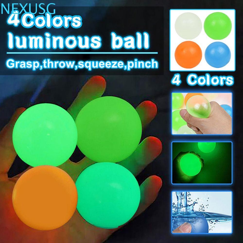 NEXUSG Sticky Wall Ball 4.5 ซม.ลูกบอลเหนียวความเครียดบรรเทาความวิตก ...