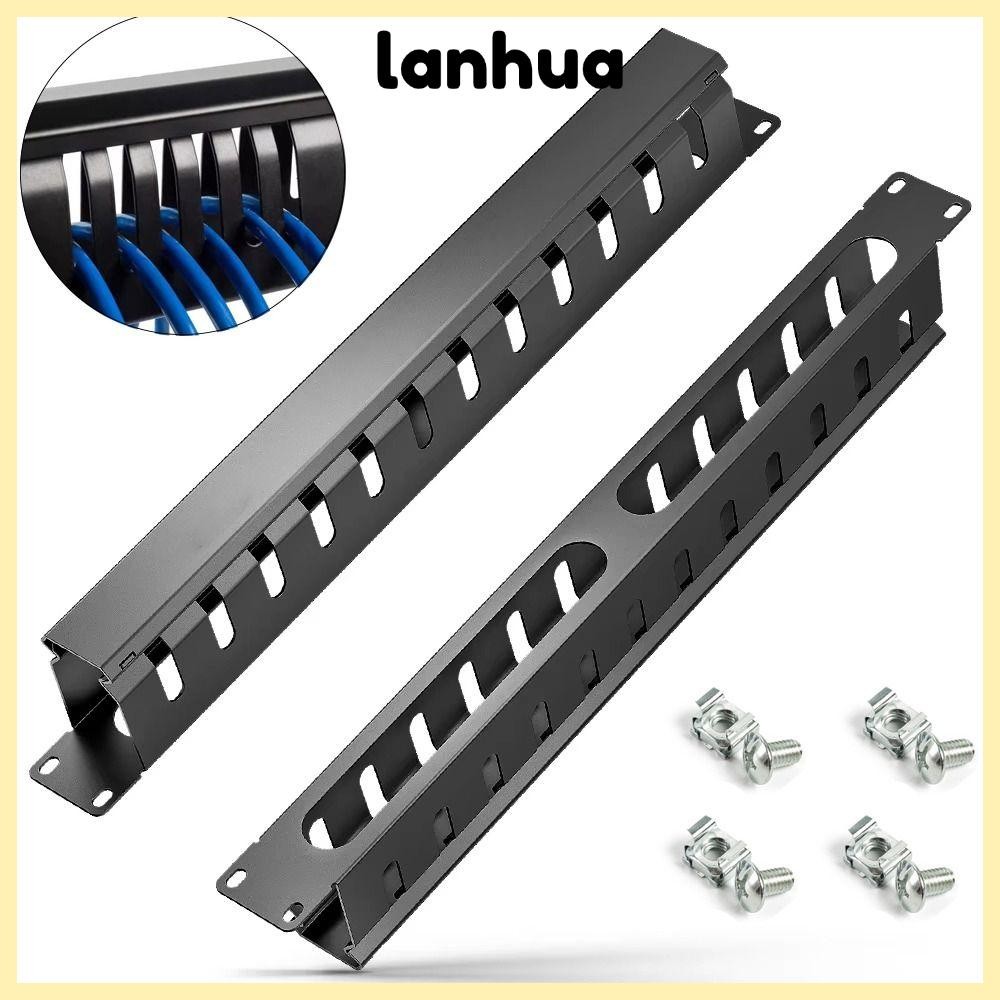 LANHUA การจัดการสายเคเบิล, 1U แนวนอน Mount 19 นิ้ว Server Rack ที่เก็บ ...