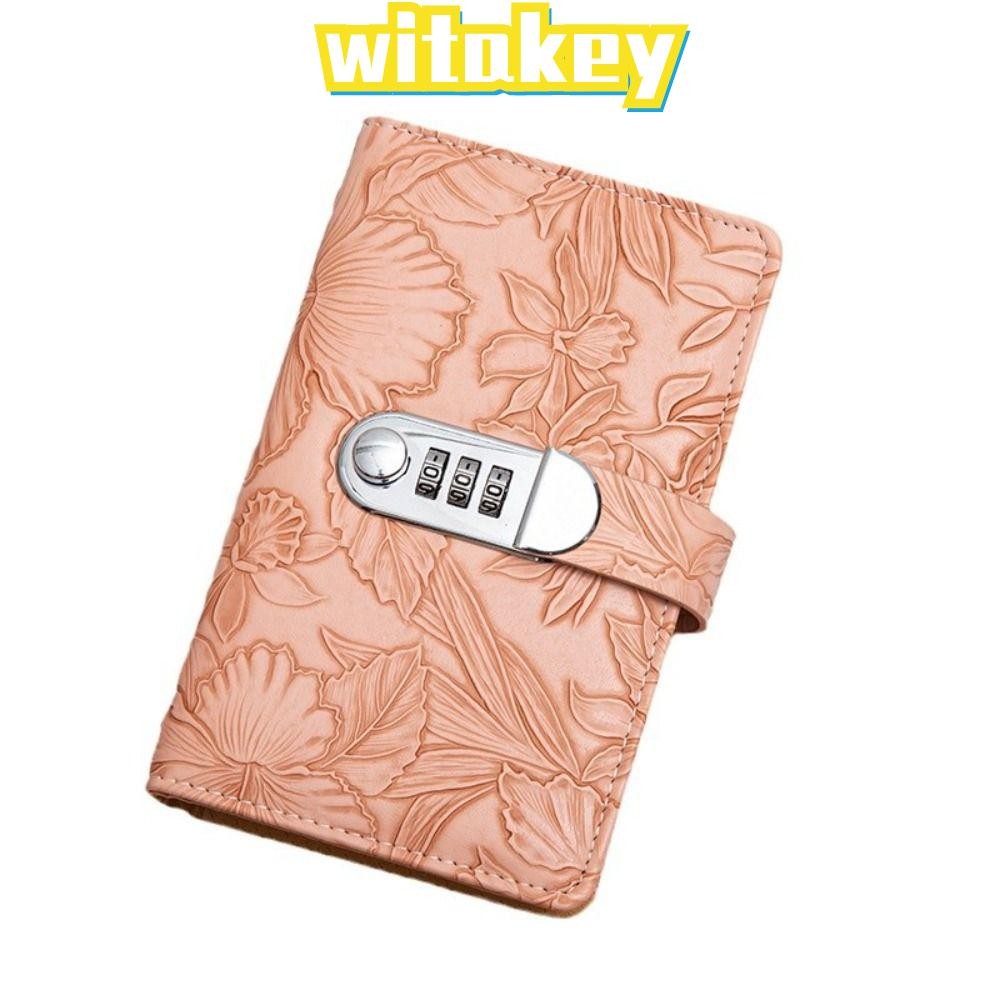 WITAKEY 100 ซองความท้าทายประหยัดเงิน,พร้อมรหัสผ่านล็อคนูนดอกไม้เงินคอลเลกชันหนังสือ,ตลก PU ความ ...
