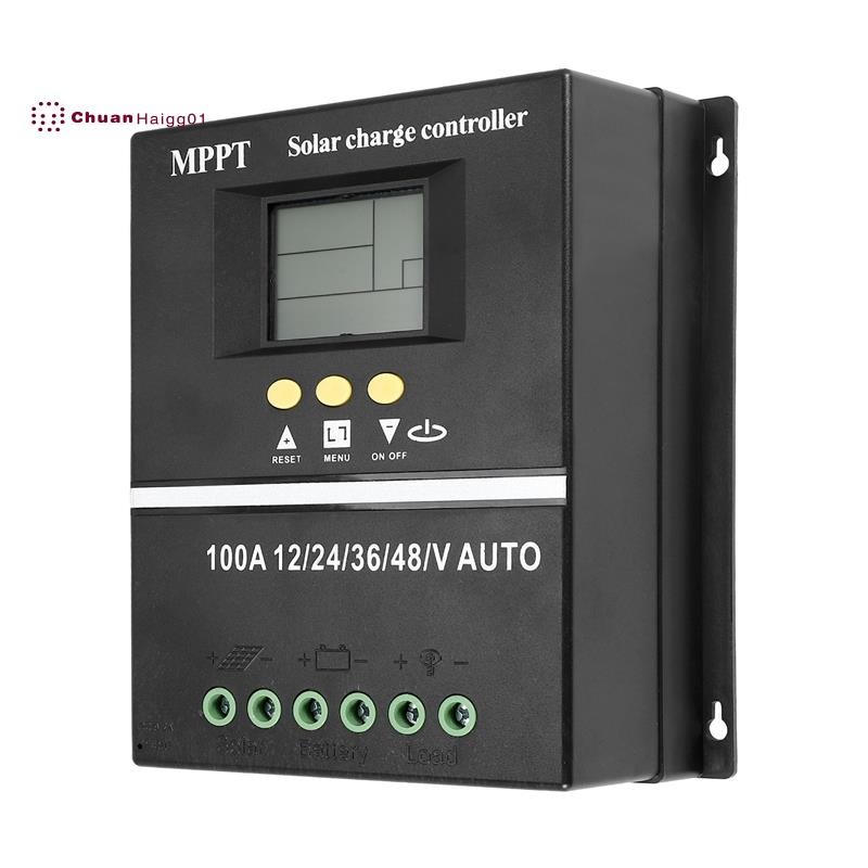 PWM 100A 12V 24V 36V 48V อัตโนมัติแผงพลังงานแสงอาทิตย์ Charge Controller พลังงานแสงอาทิตย์ PV ...