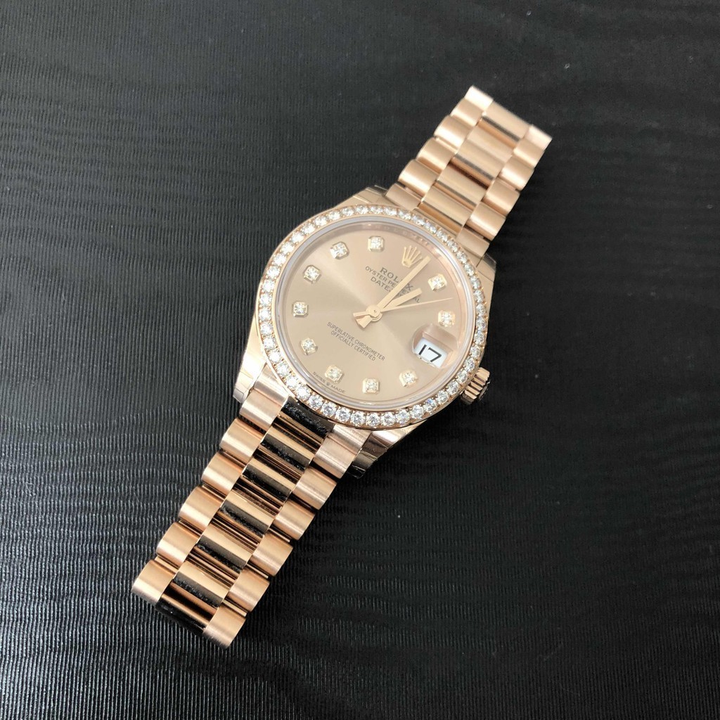Rolex rotx Permanent Log Type Rose Gold 31mm นาฬิกาผู้หญิงกล 278285อาร์ ...