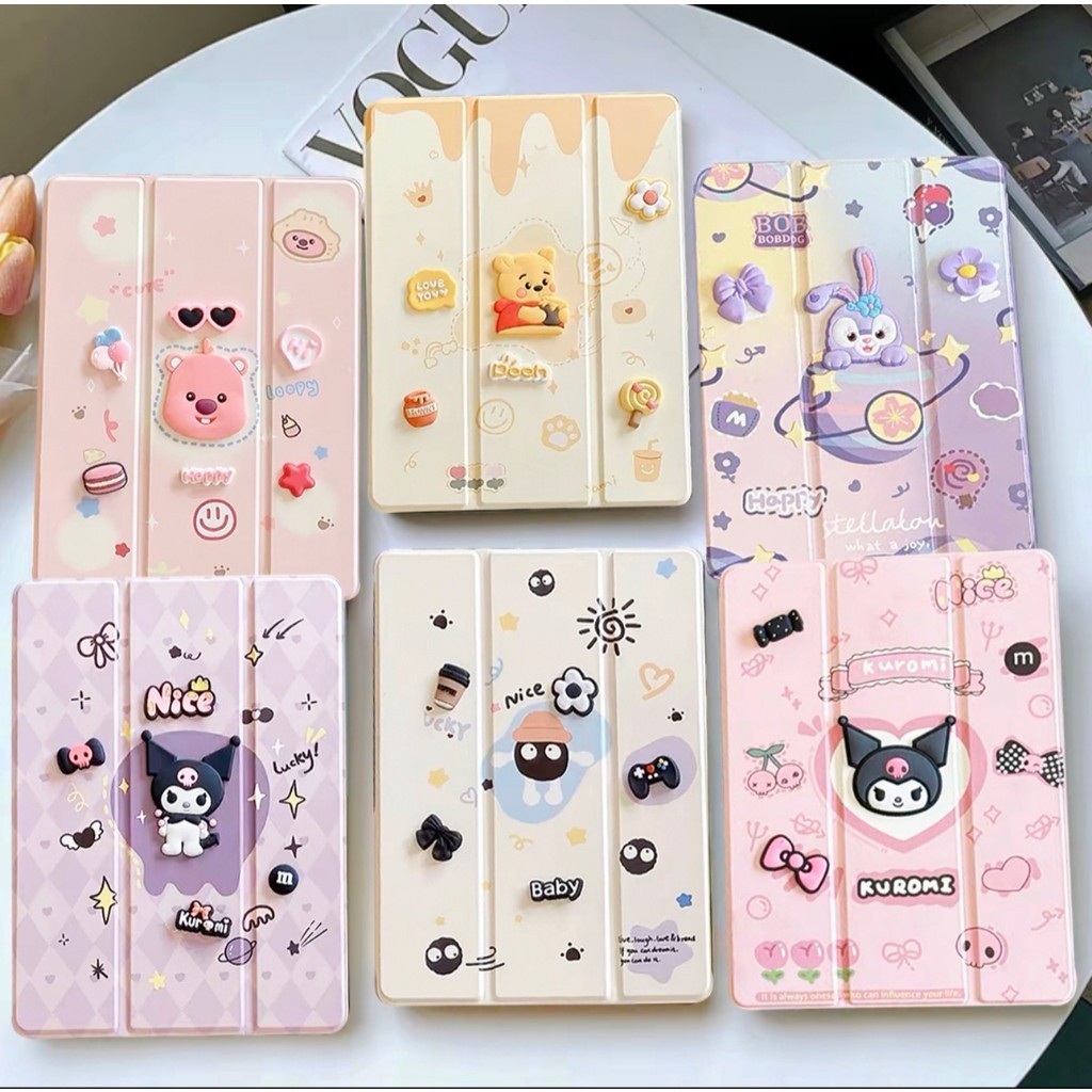 010.เคสฝาพับ เคส Samsung Galaxy Tab S6 lite/Tab A7 lite/Tab A9 Plus S9 ...