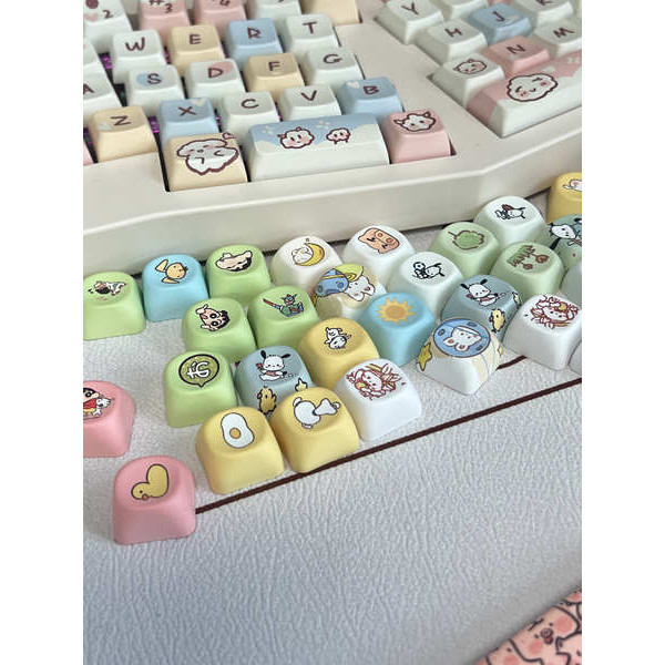 คีย์แคป keycap ไทย keycaps ปุ่มลายความสูง moa แป้นพิมพ์เครื่องกลระเหิด ...