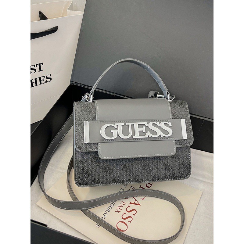 ใหม่ Presbyopic Textured กระเป๋าสี่เหลี่ยมเล็กแฟชั่น Guess Home ...