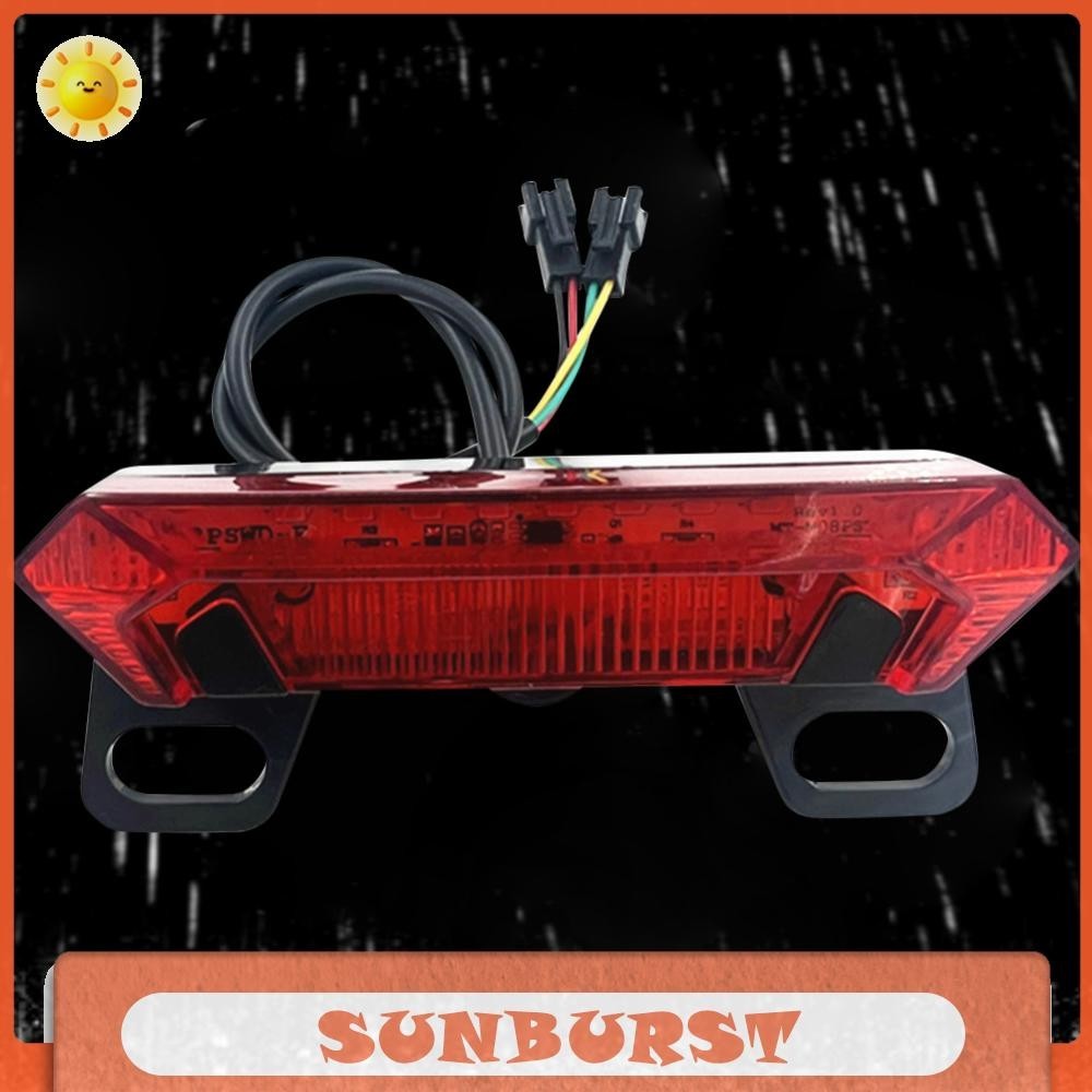 ไฟท้าย E-bike DC 36-60V ไฟฟ้าจักรยานไฟท้าย Ultra Bright Flash Light ...