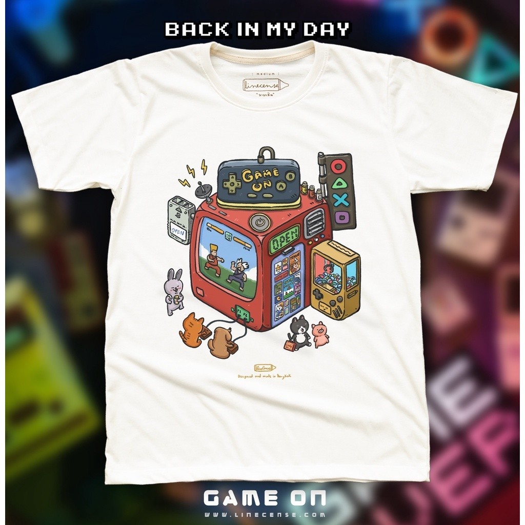 ️[ NEW ] "Game ON!"️ off white t-shirt HOT!!! เสื้อลายการ์ตูนฤดูร้อน ...