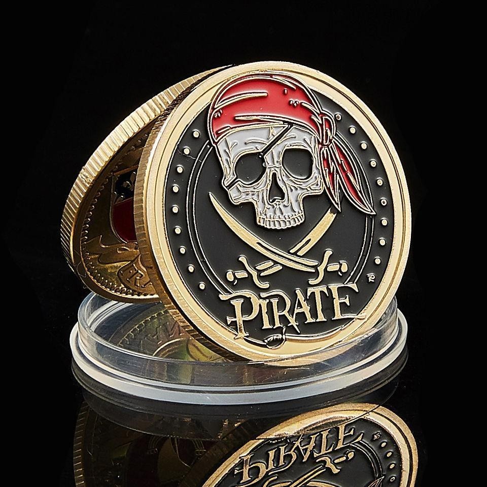 One Piece Commemorative Coin Pirates Of The Caribbean Gold Coin ...