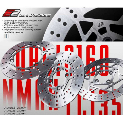 [ ด้านหน้า 4HOLE SCREW ] 245MM E2 SERIES RCB RACING BOY DISC LC135 / LC ...