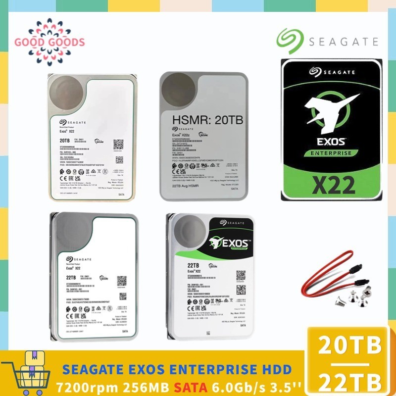 Seagate EXOS X22 X22Z 20TB 22TB ENTERPRISE 3.5 HDD 7200rpm 256MB แคช ...