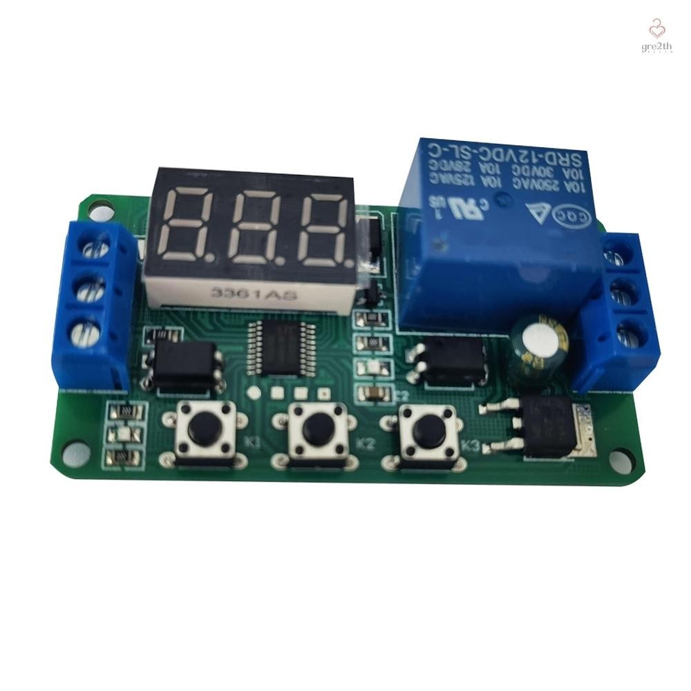 จอแสดงผล LED 12V Automation Digital Delay Timer สวิตช์ควบคุมโมดูลรีเลย์ | Shopee Thailand