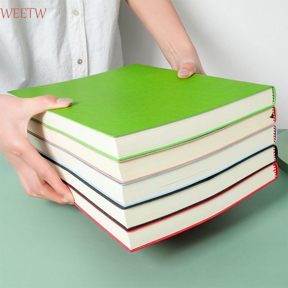 Weekw A4 สมุดบันทึกหนา, Line/Blank PU Cover สมุดโน๊ตขนาดใหญ่, A4 ...