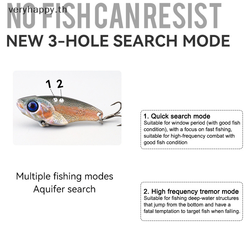 Vhth Vib Vibrag Lure 7g-20g 3d พิมพ์ Sanbon Hook Long Casg Road Runner เหยื่อปลอมเลื่อม ...