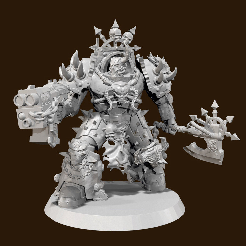 ความสูงเต็ม38MM 50MM Warhammer Resin Resin แม่พิมพ์สีขาวต้องประกอบและ ...