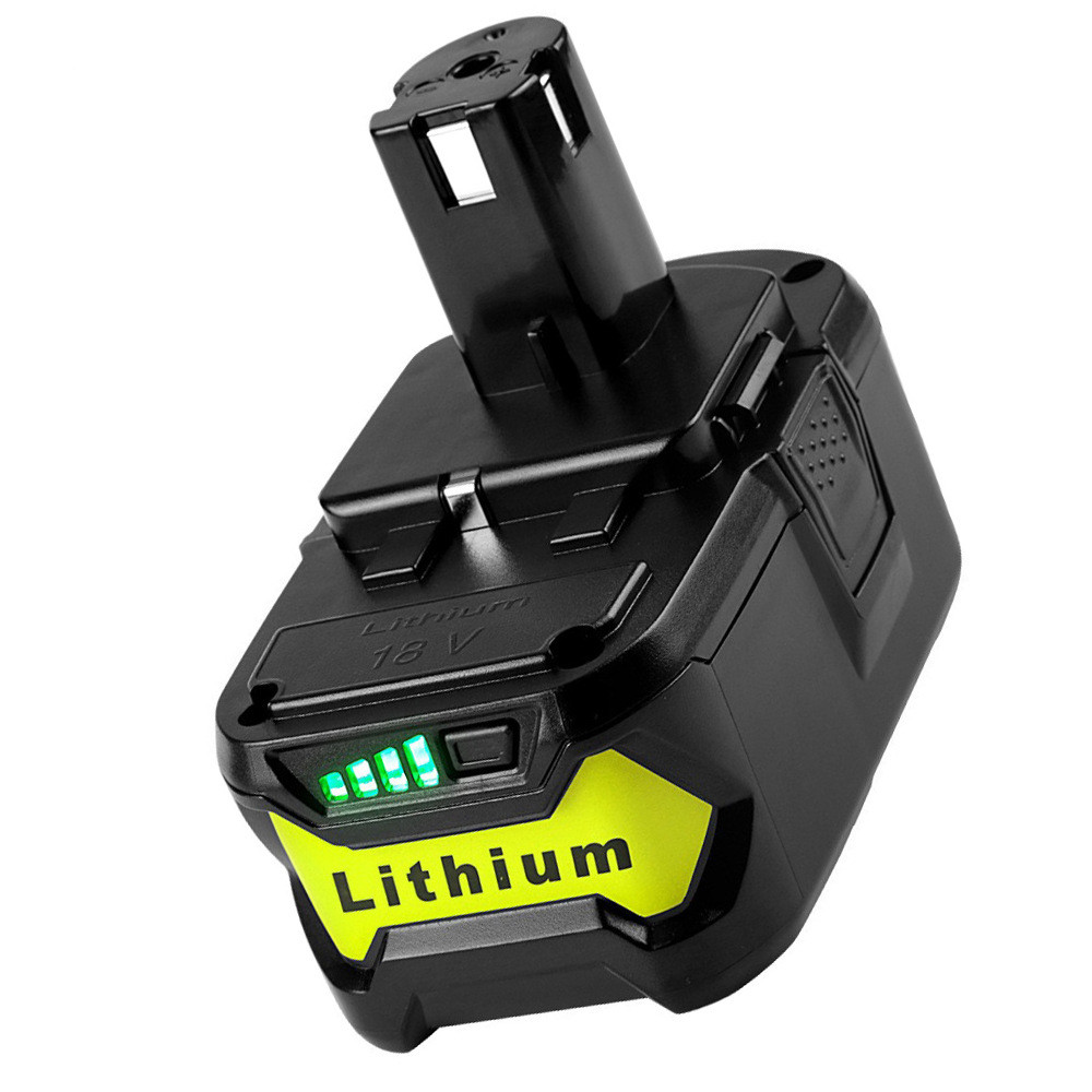 เหมาะสำหรับ RYOBI เครื่องมือไฟฟ้า18V แบตเตอรี่ลิเธียม P108 P107 bpl1820 ...
