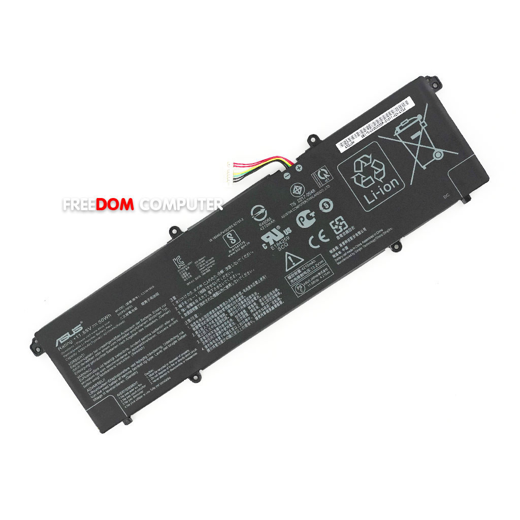 แบตเตอรี่โน๊ตบุ๊ค(แท้) C31N1905 ใส่ Asus VivoBook D533 D533I M433 S433 ...