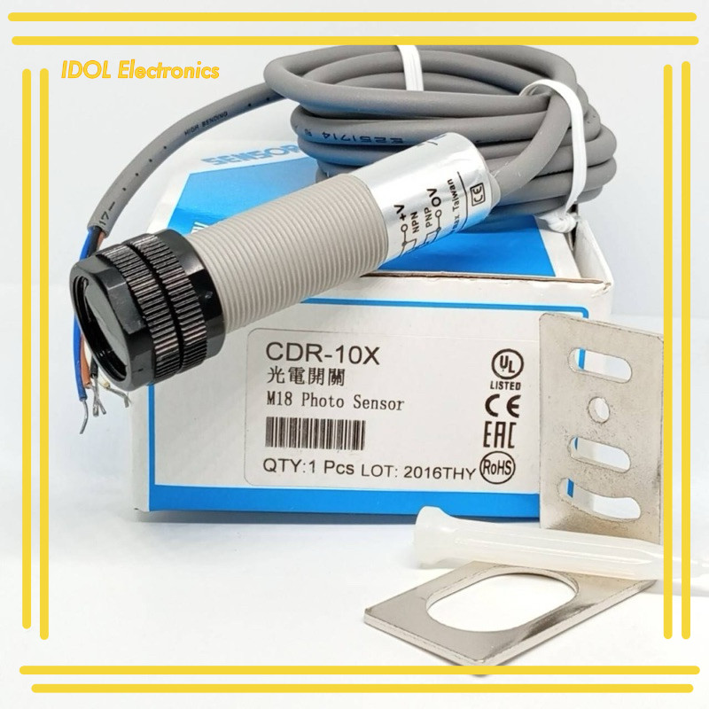 ราคาถูก! CDR-10X FOTEK ใหม่ M18 TUBULAR TYPE PHOTO SENSOR Photoelectric ...