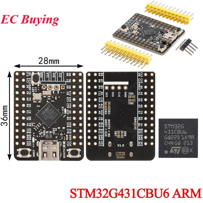 2 ชิ้น/1 ชิ้น STM32G431CBU6 STM32 Mini Core ชิป Development Board โมดูล STM32G431 ARM Cortex-M4 ...